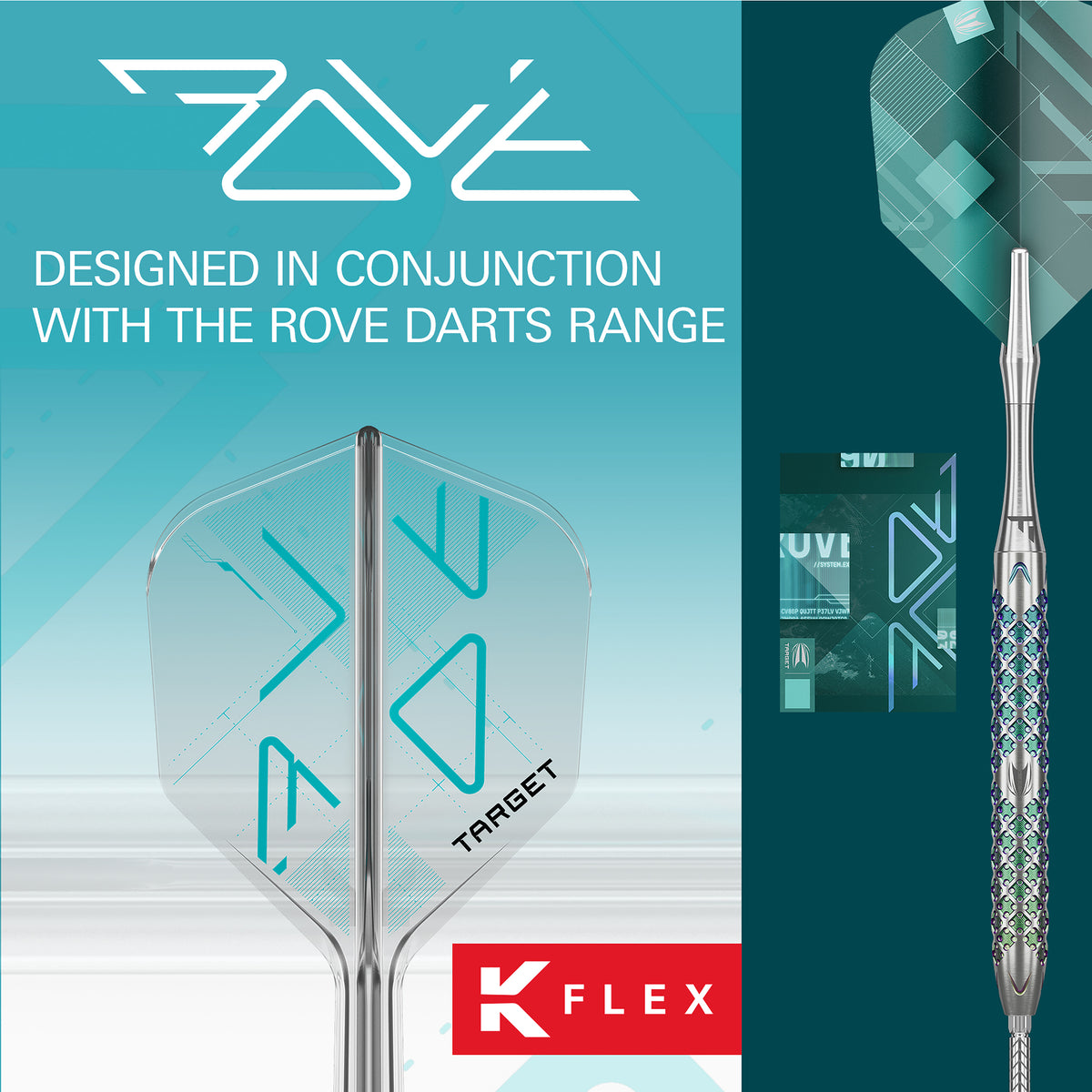 Target K-Flex - Rove - Flight & Stem System - Standard - No2 – Bully Darts