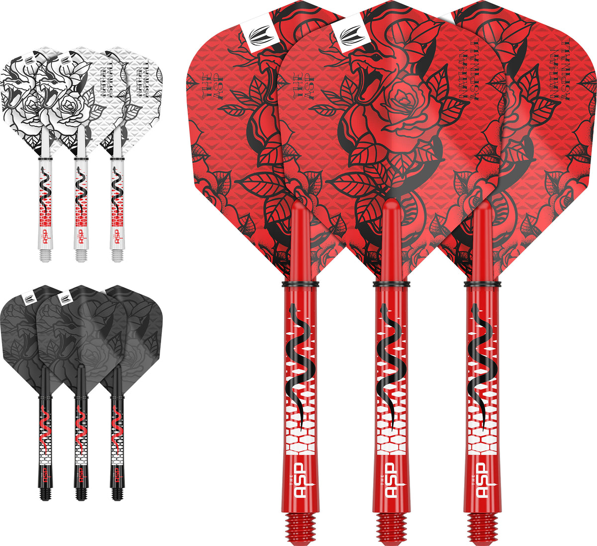 Target Nathan Aspinall - ASP - Ink Flight & Shaft Kit – Bully Darts