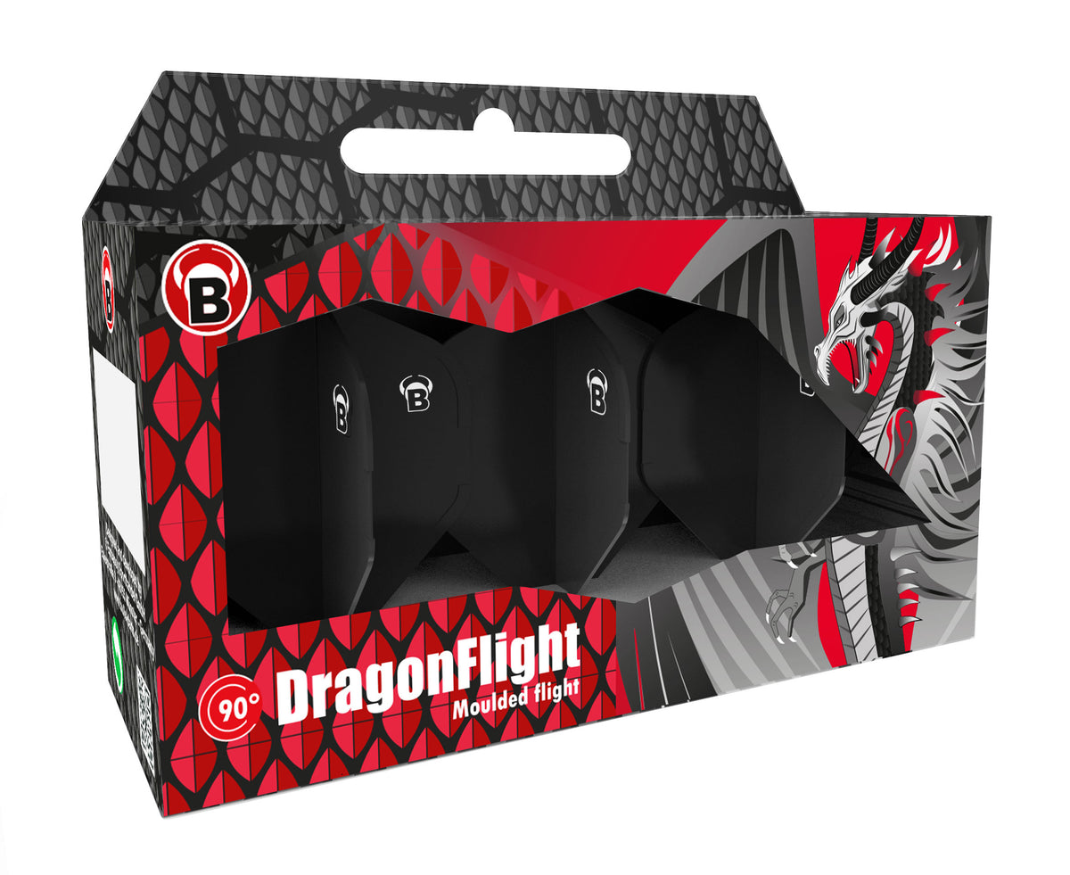 BULL'S Dragon Dart Flights - Moulded - Black – Bully Darts