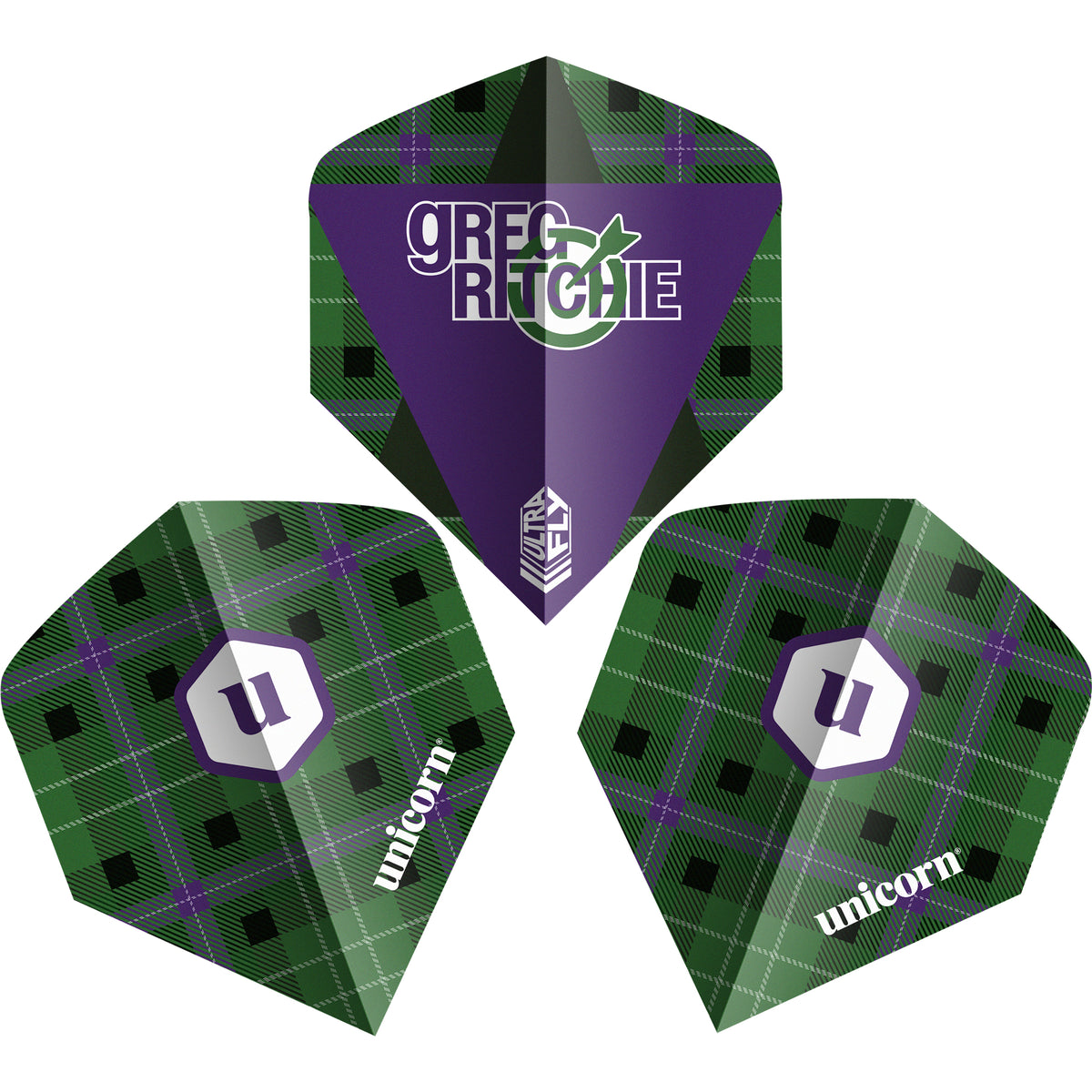 Unicorn Ultrafly.100 - Greg Ritchie Dart Flights - Big Wing Shape ...