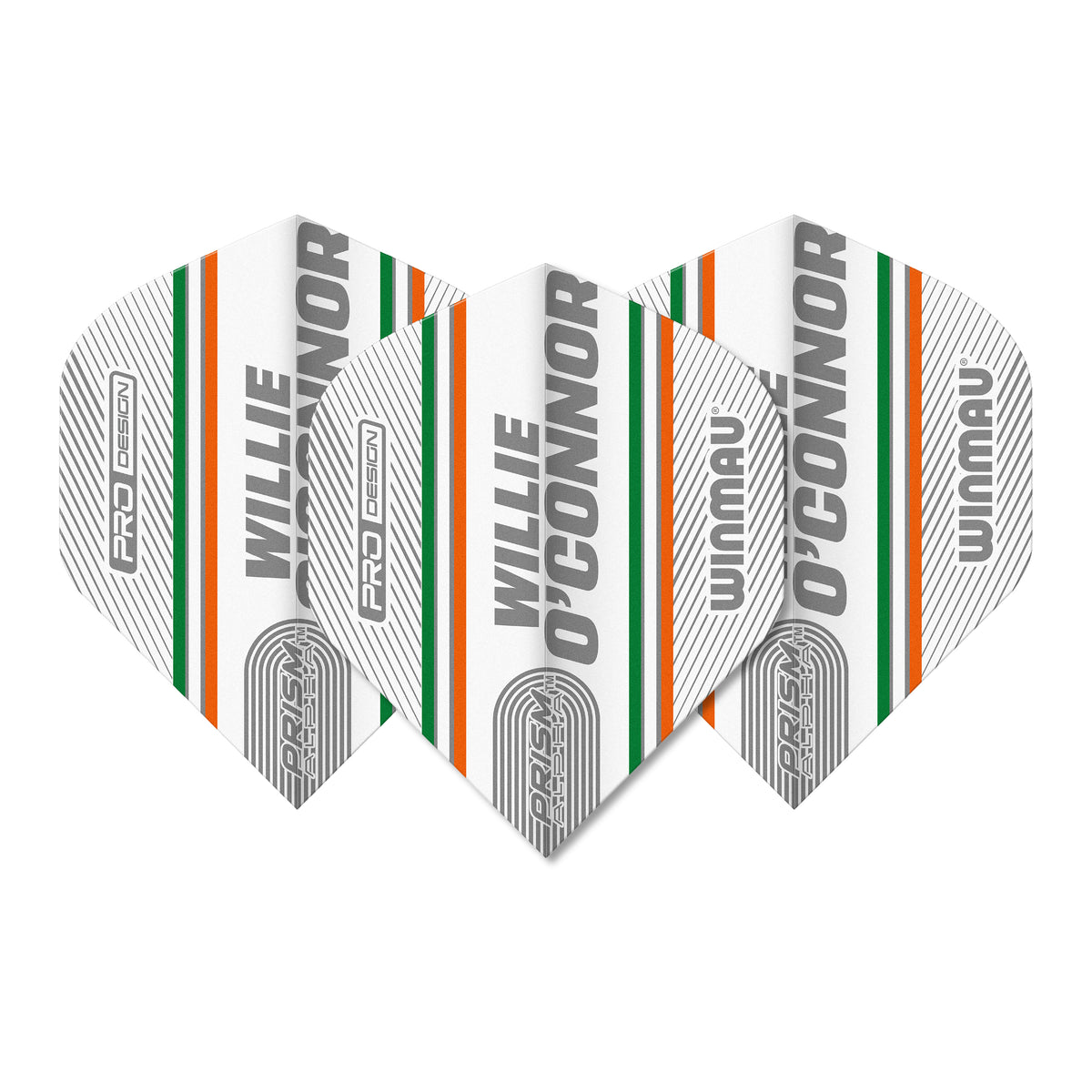 Winmau Willie O'Connor - Prism Alpha - The Magpie - 85% Dart Flights ...