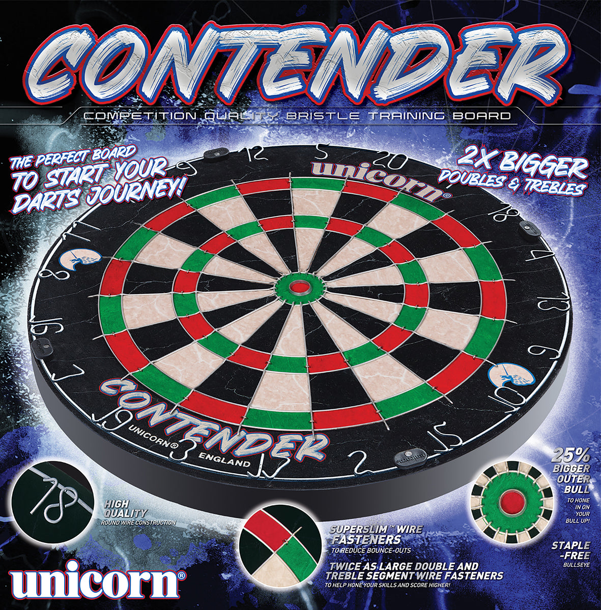 Unicorn Contender Dartboard – Bully Darts