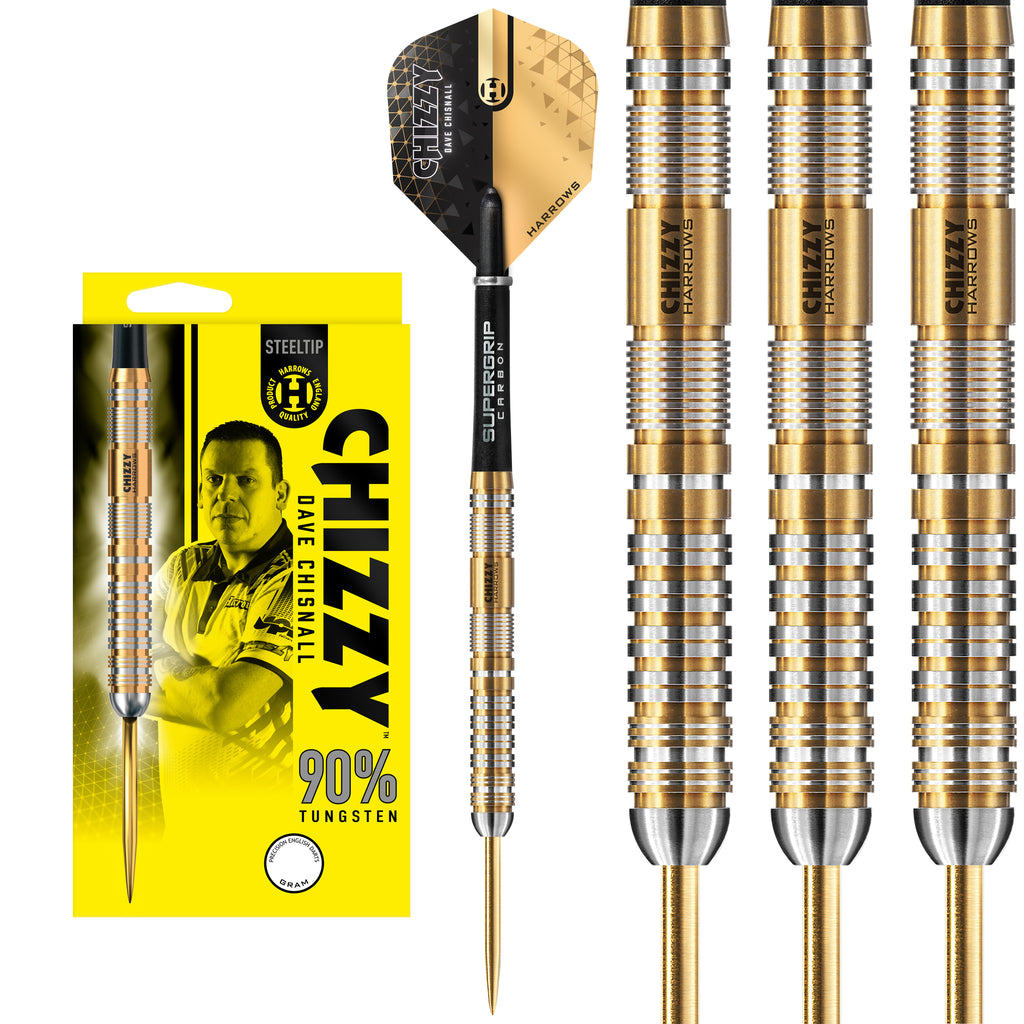 Harrows Dave Chisnall - Chizzy - Gold - Series 2 - 90% Tungsten Darts