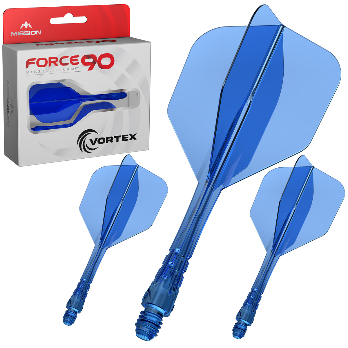 Mission Force 90 Vortex - Moulded Flight & Shaft - Standard No6 - Clea ...