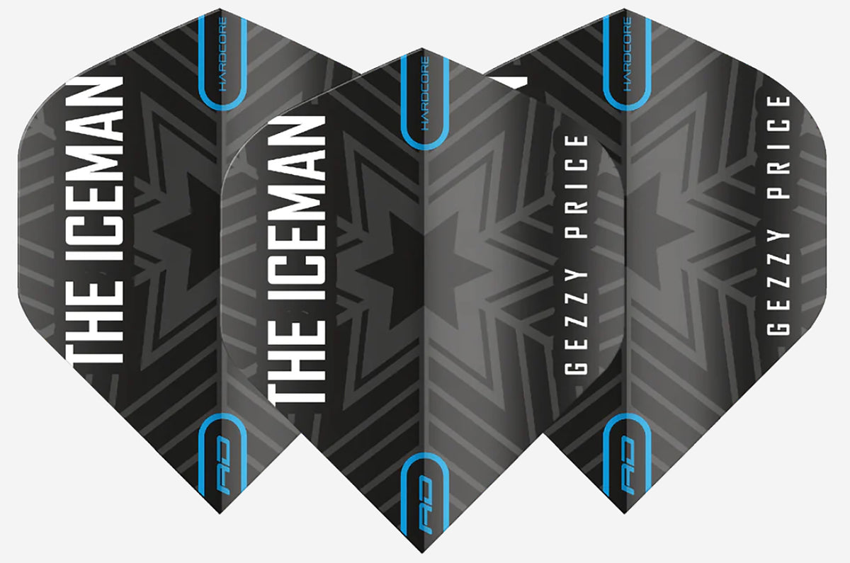 Red Dragon Gerwyn Price - Iceman - Hardcore - Black & Grey - Logo - Da ...
