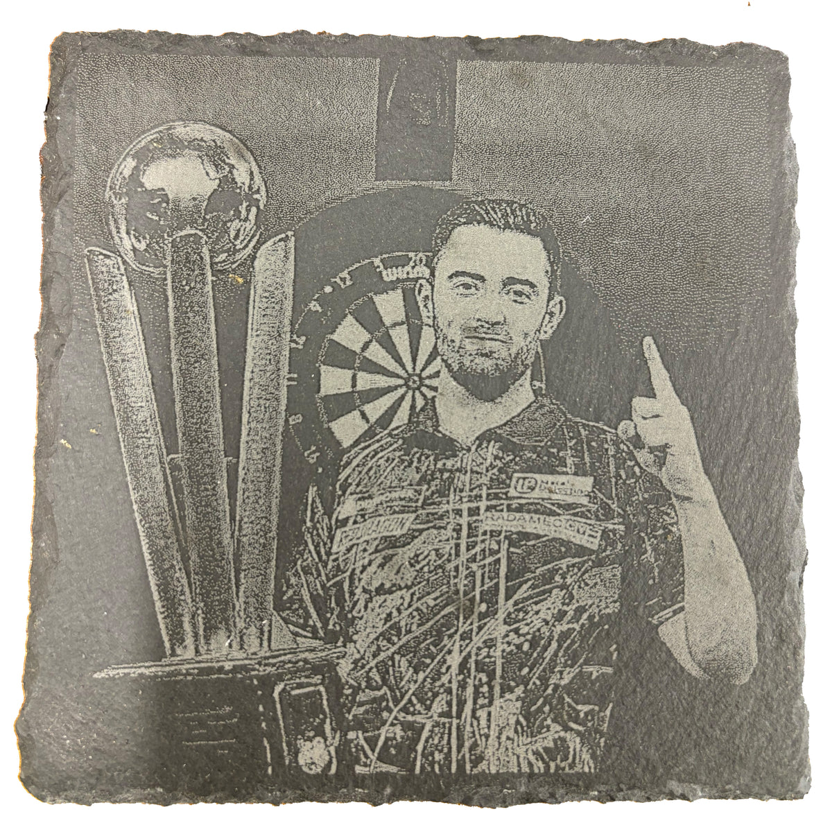 Slate Coaster - Luke 'Cool-Hand' Humphries – Bully Darts