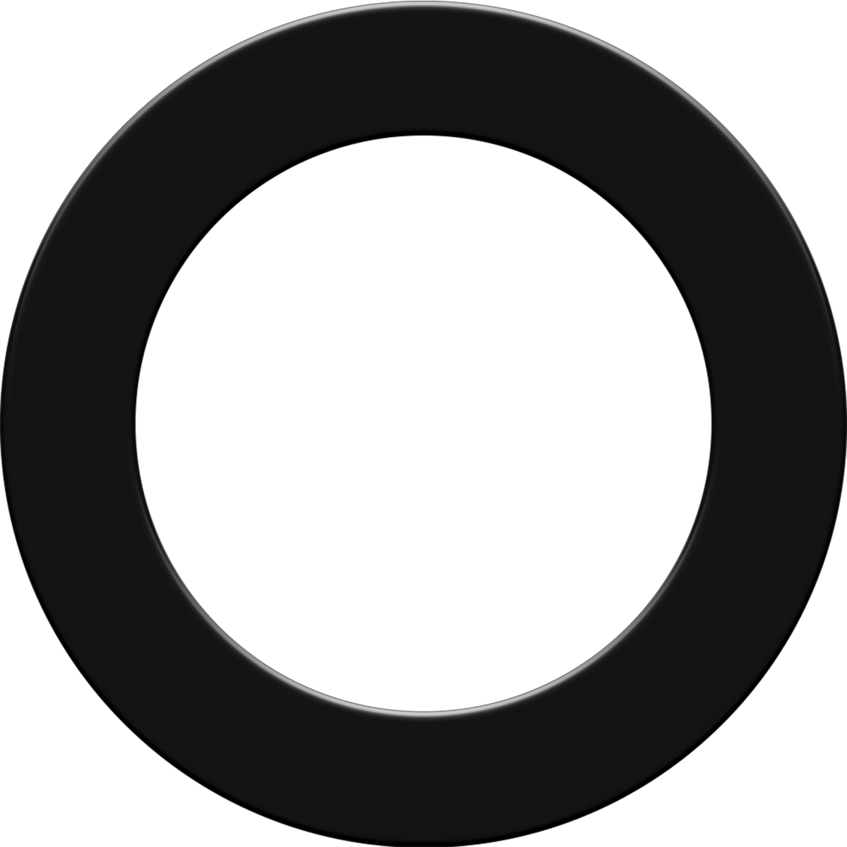 Bully Darts Heavy Duty Dartboard Surround - Plain Black
