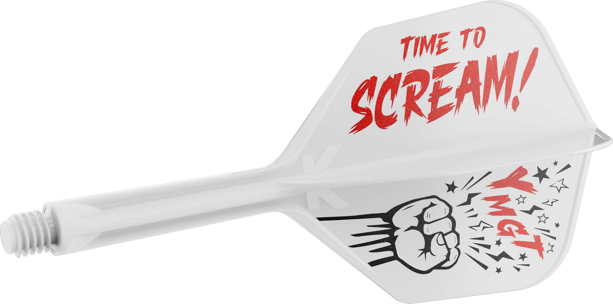 Target Japan - K-Flex - Scream - No6 - Flight System - White – Bully Darts