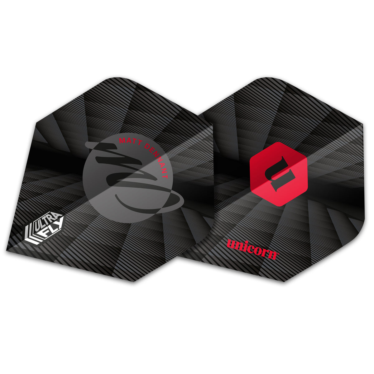 Unicorn Ultrafly. 100 Big Wing Matt Dennant Dart Flights – Bully Darts