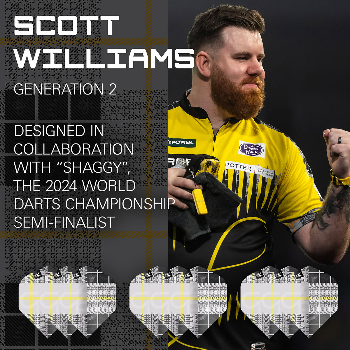 Target Scott 'Shaggy' Williams - G2 - Pro.Ultra - Standard Dart Flight ...
