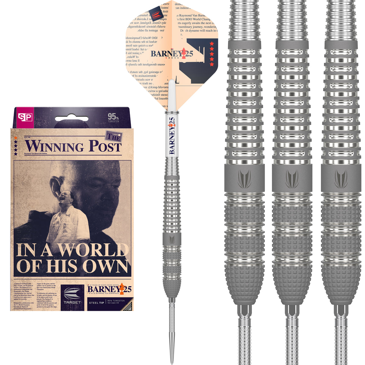 Target Raymond Van Barneveld - BARNEY25 - 95% Tungsten Darts - Swiss P ...
