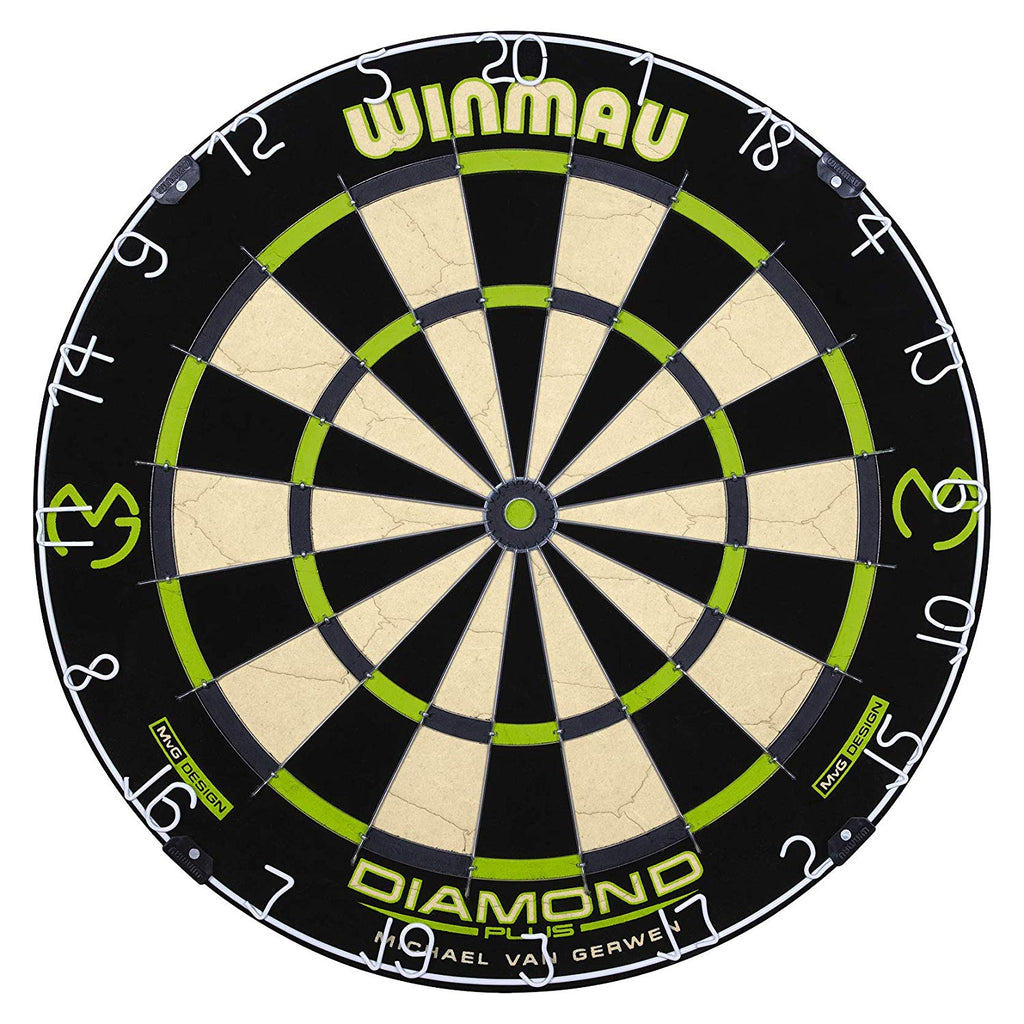 Winmau MvG Design Dartboard - Triangular Wire System - Diamond Plus