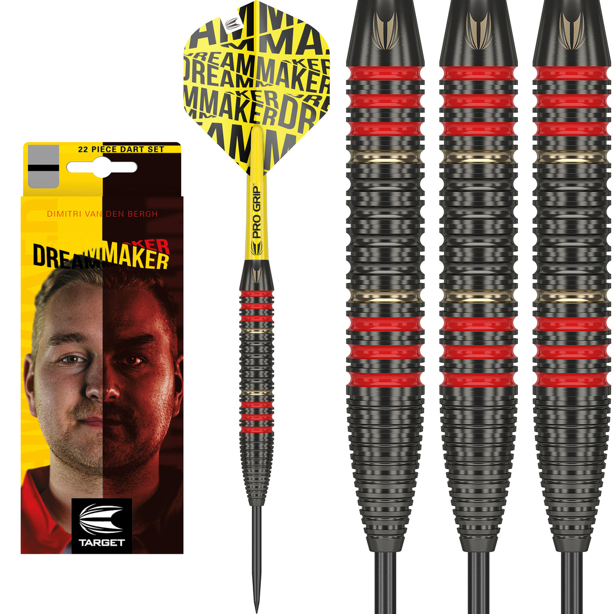Target Dimitri Van Den Bergh - Dream Maker - Brass Darts - 22g - 22 Pi ...