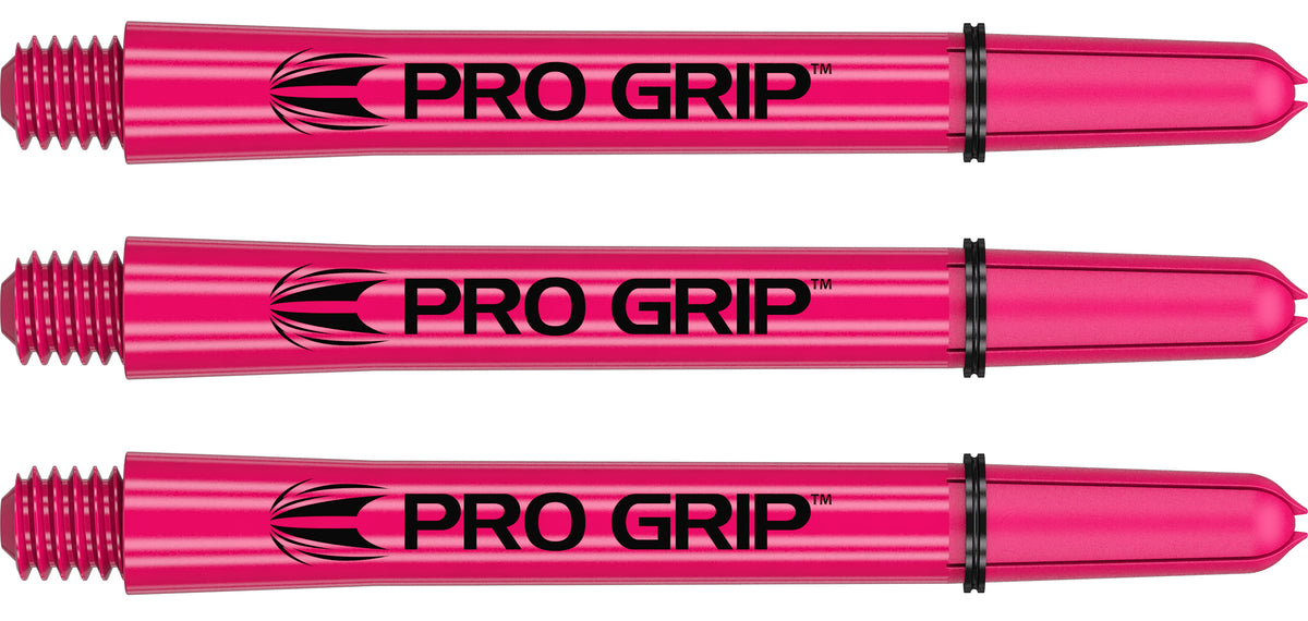 Target Pro Grip Shafts - Pink - Stems with Pro Grip Rings – Bully Darts