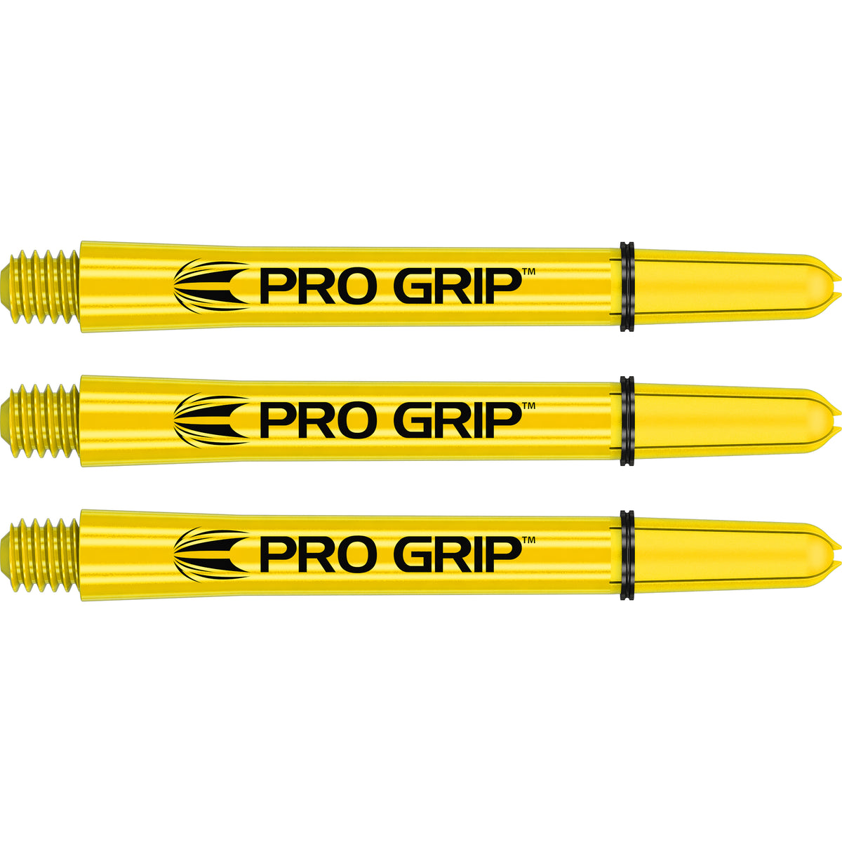 Target Pro Grip Shafts - Yellow - Stems with Pro Grip Rings – Bully Darts