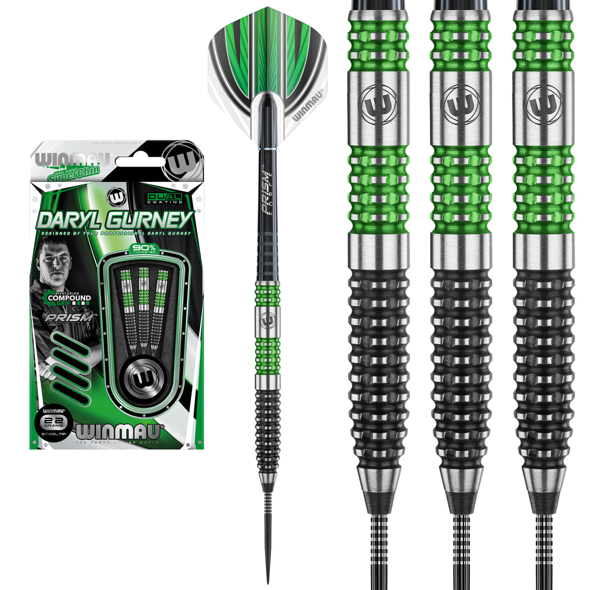 Winmau Daryl Gurney Darts 90% Tungsten - SuperChin - Special Edition ...