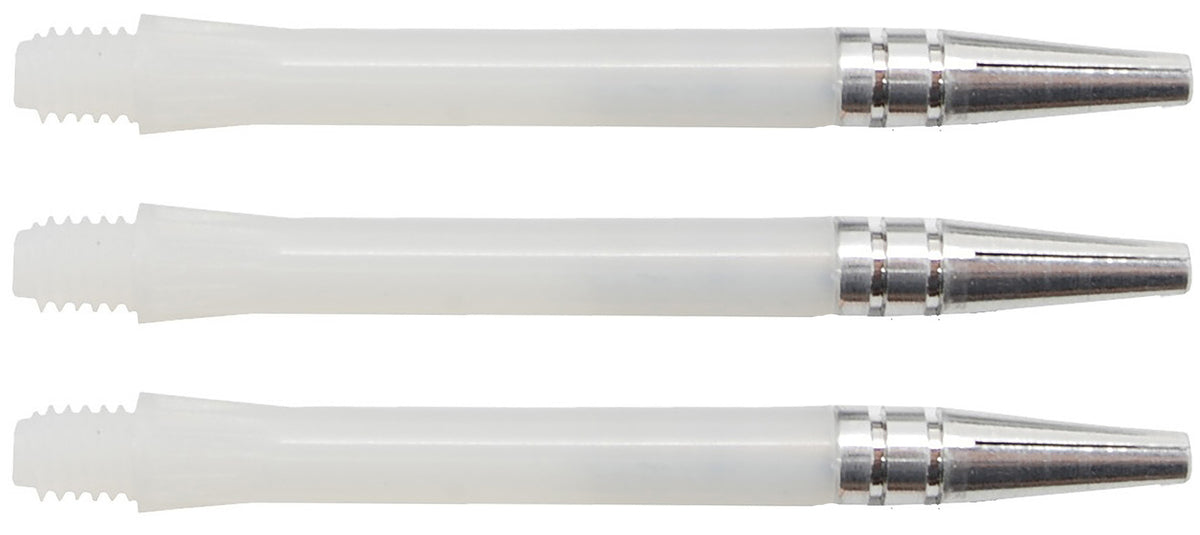White Spinning Dart Shafts – Bully Darts